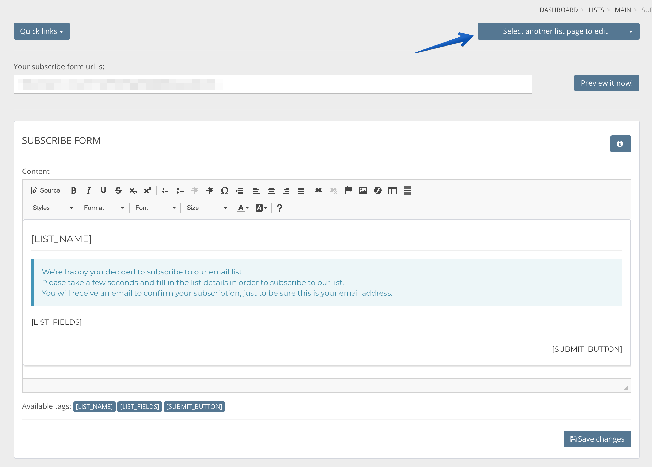 Redirect subscribers after signup | Author.Email